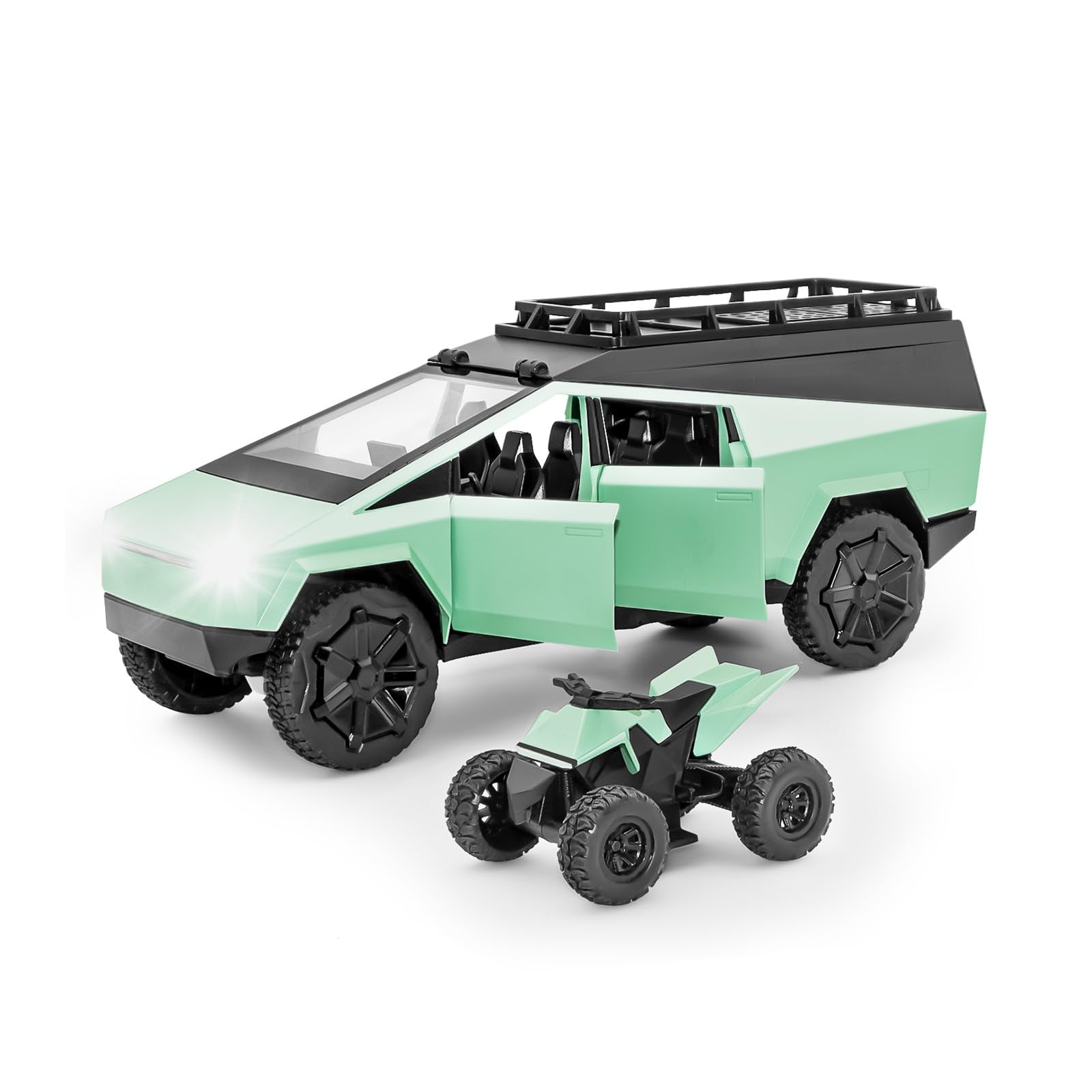 . Cybertruck Toy, 1/32 Cyber Truck Toy Alloy Diecast Metal Toy Trucks ...