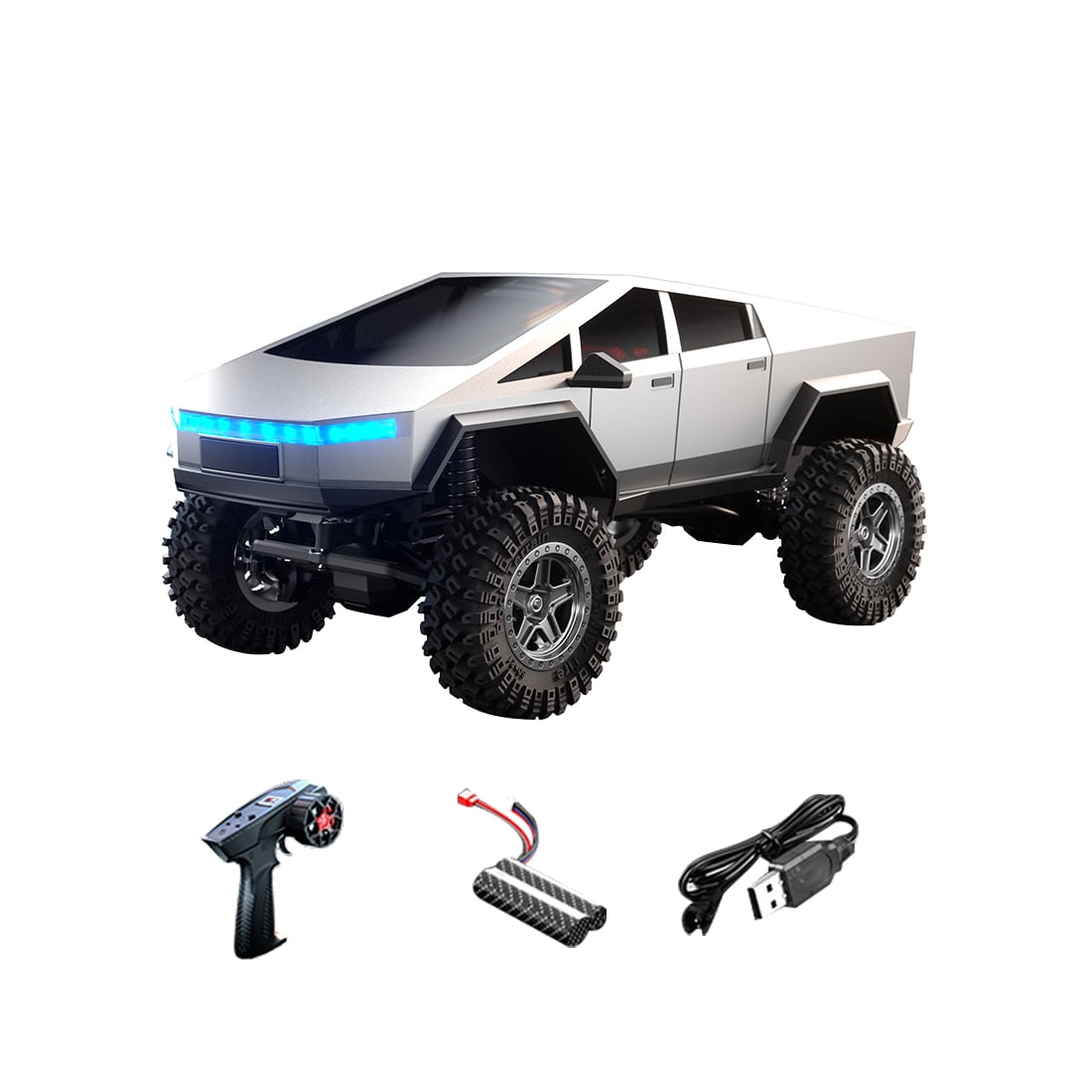 Cybertruck-inspired RC Car, 1:16 Scale 2.4G Remote Control Truck, 2 ...