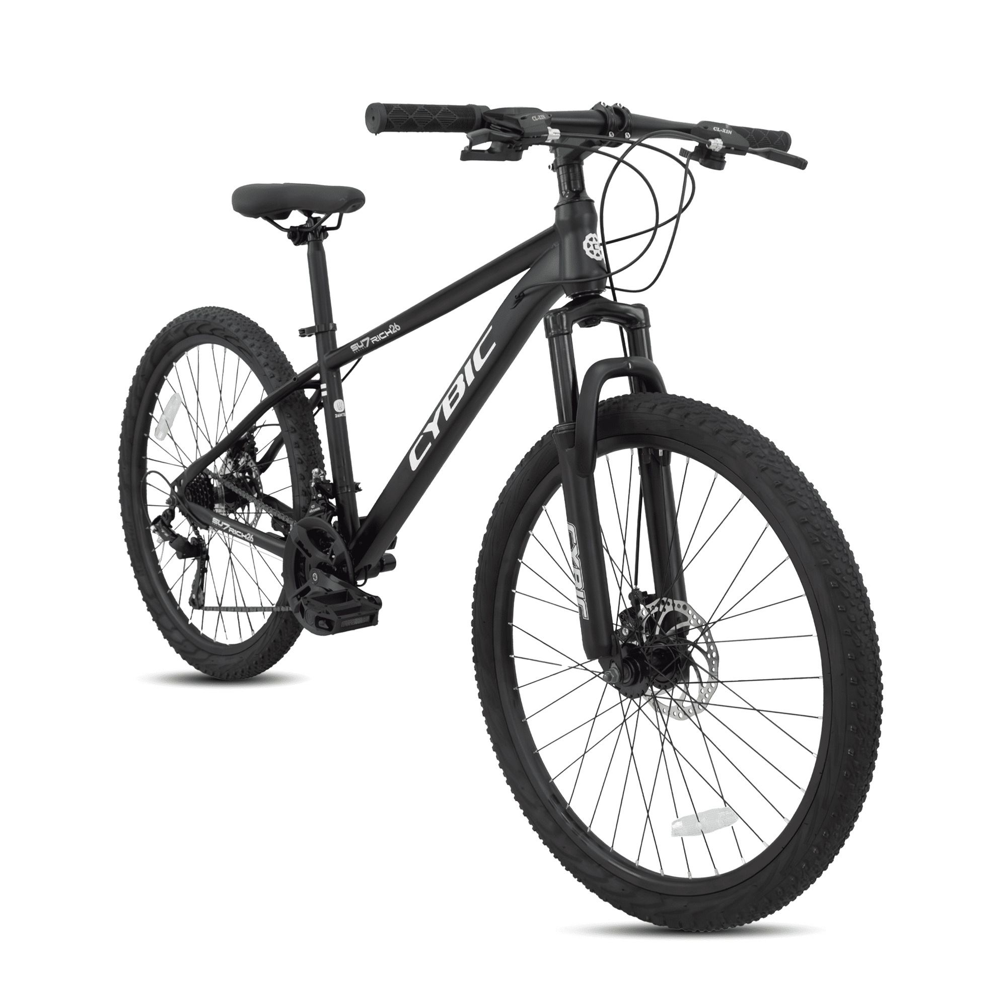 Cybic 26 Inch Mountain Bike, Iron Frame 21 Speed Bicycle with Disc ...