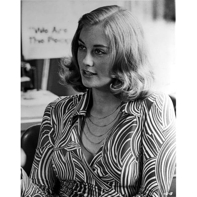 Cybill Shepherd Looking Away in Printed Dress Portrait Photo Print (8 x ...