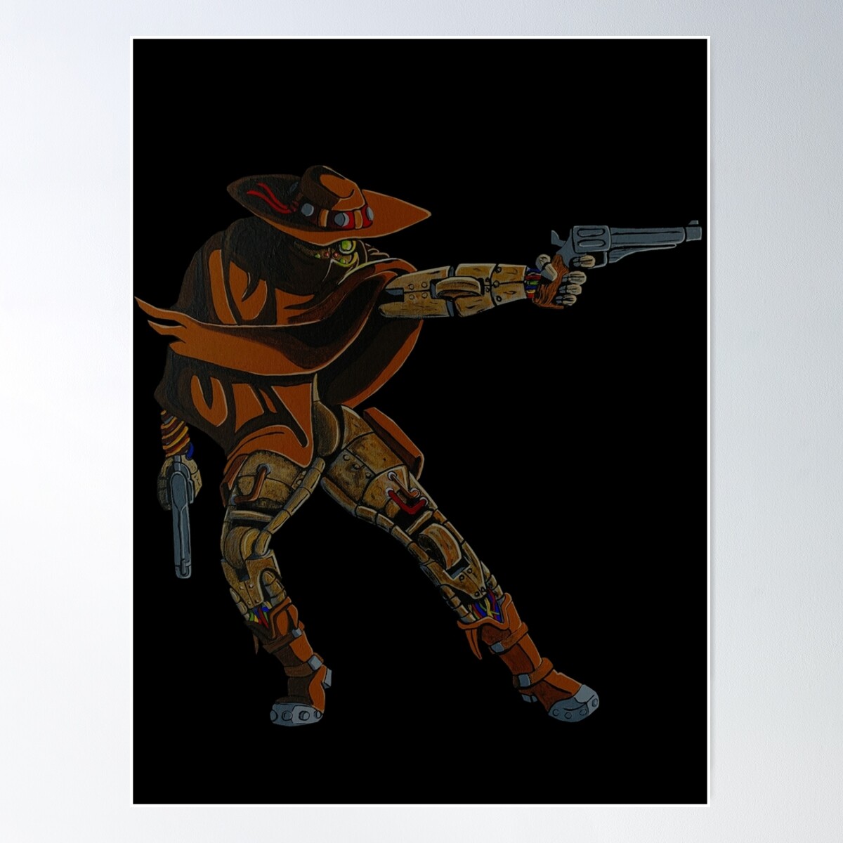 Cyborg Bounty Hunter Poster Wall Art, Modern Wall Decor For Living Room ...