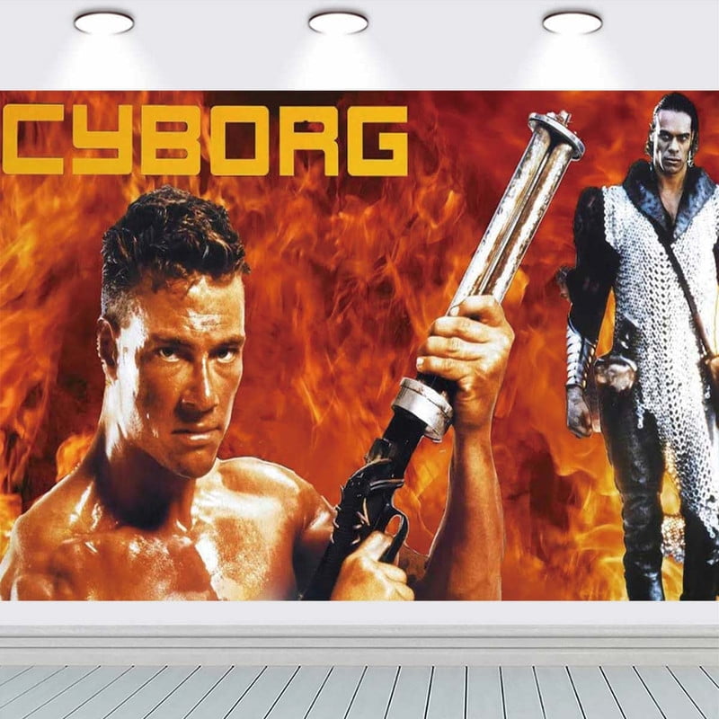 Cyborg Movie Birthday Party Supplies Banner Backdrop Background ...