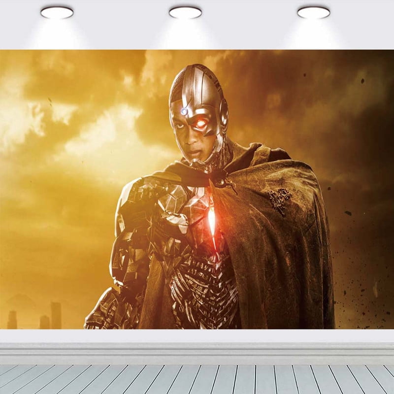 Cyborg Movie Party Supplies Backdrop Banner Poster Birthday Decorations ...