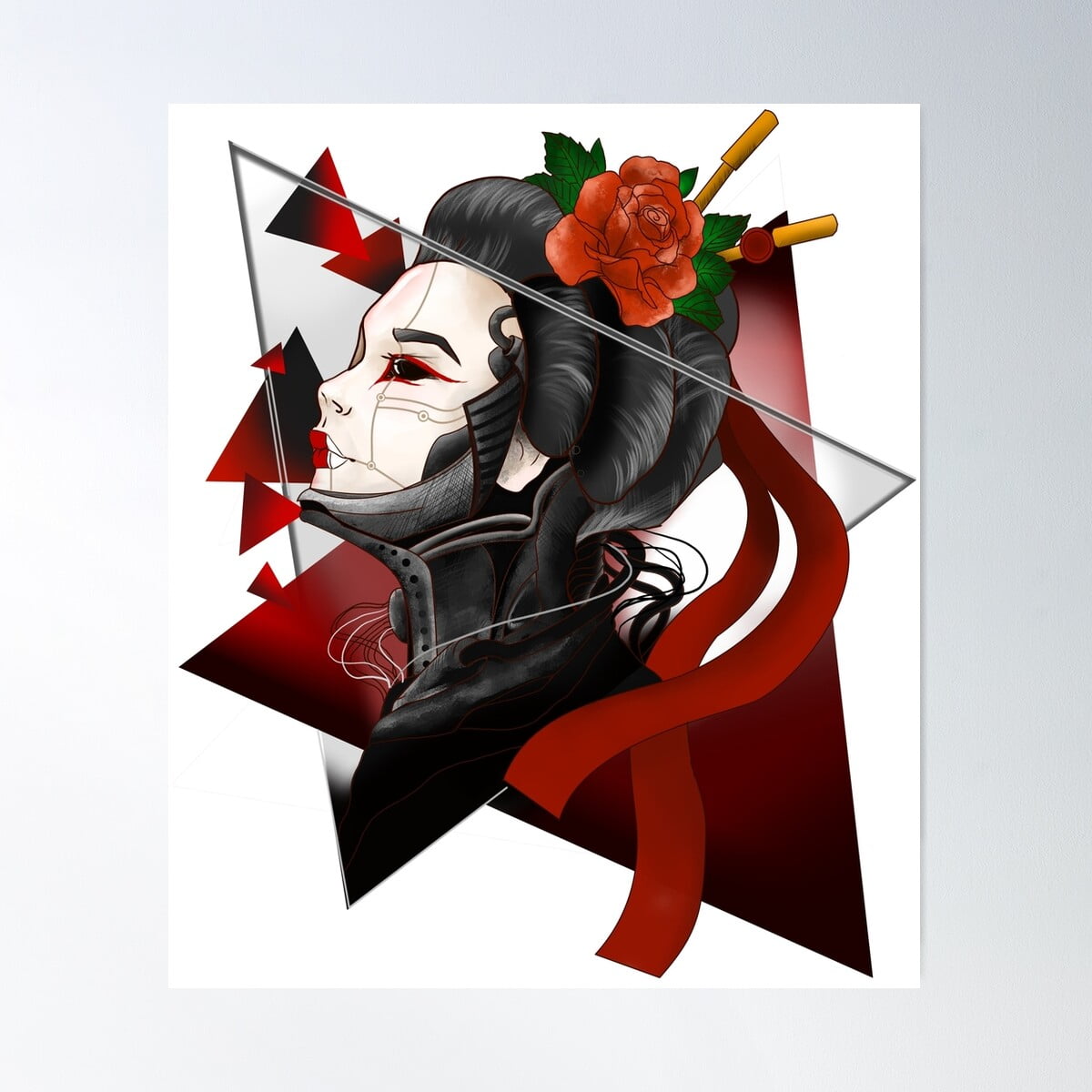 Cyborg Poster Wall Art, Modern Wall Decor For Living Room Bedroom, 8x12 ...