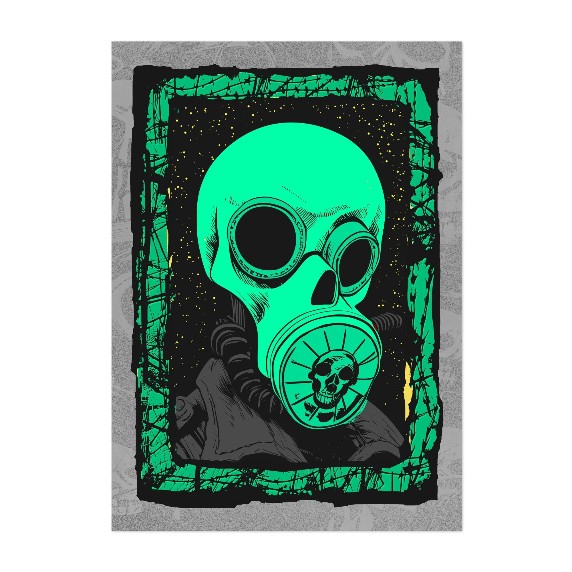 Cyborg Robot and his rebellious spirit - Illustration Skull Gothic ...
