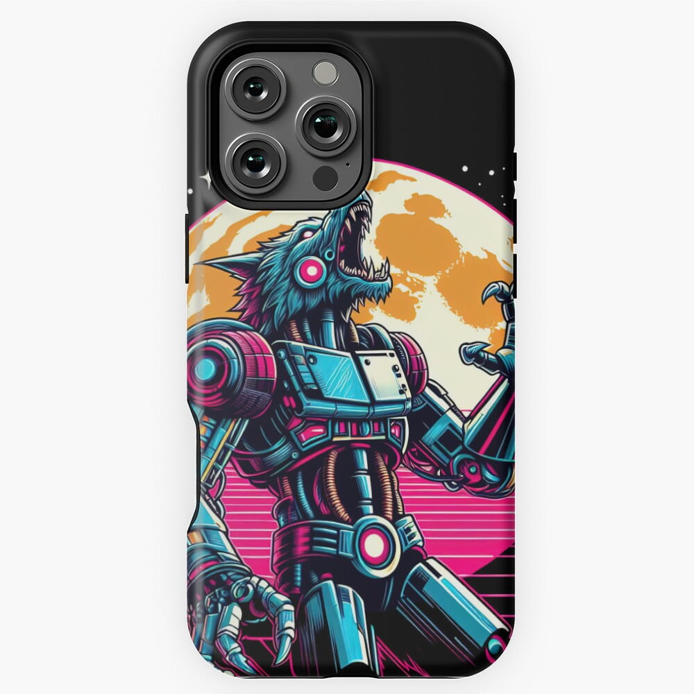 Cyborg Werewolf Full Moon Howl Sci Fi Horror Fan Phone Case for iPhone ...