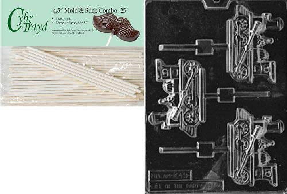 Cybrtrayd 45St25-K049 Train Engine Lolly Kids Chocolate Candy Mold with ...