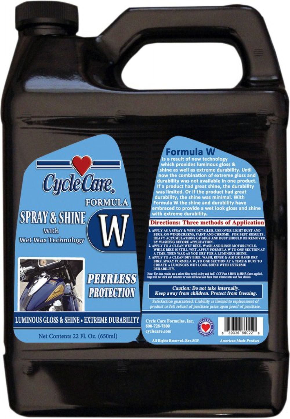 Cycle Care Formulas 66128 Formula W Spray Wet Wax - 1gal. - Walmart.com
