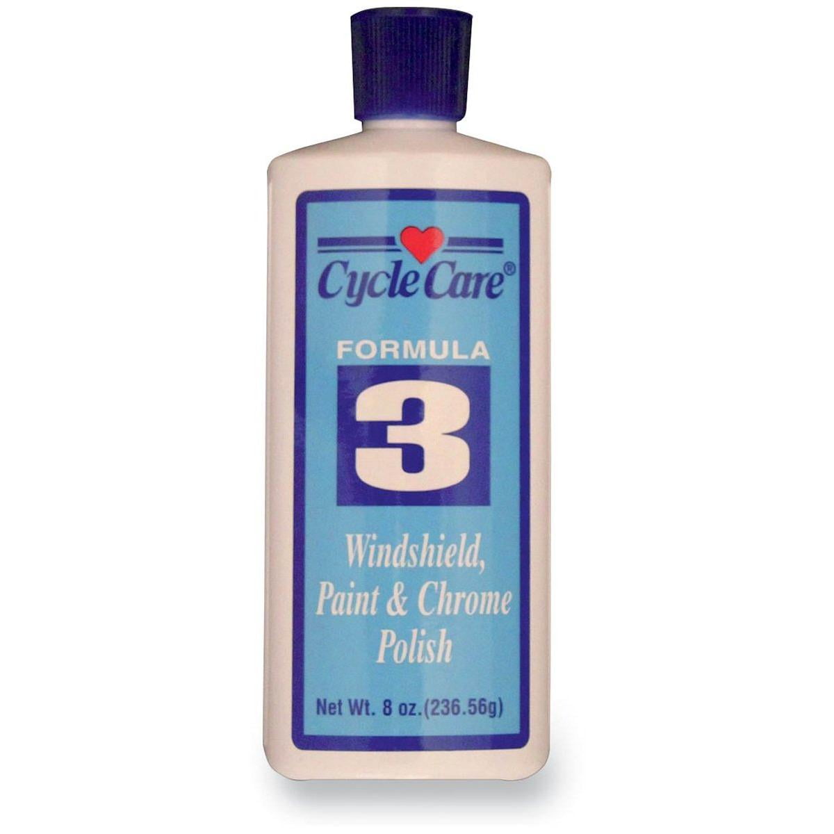 Cycle Care Formulas Formula 3 Windshield, Paint and Chrome Polish - 8oz ...