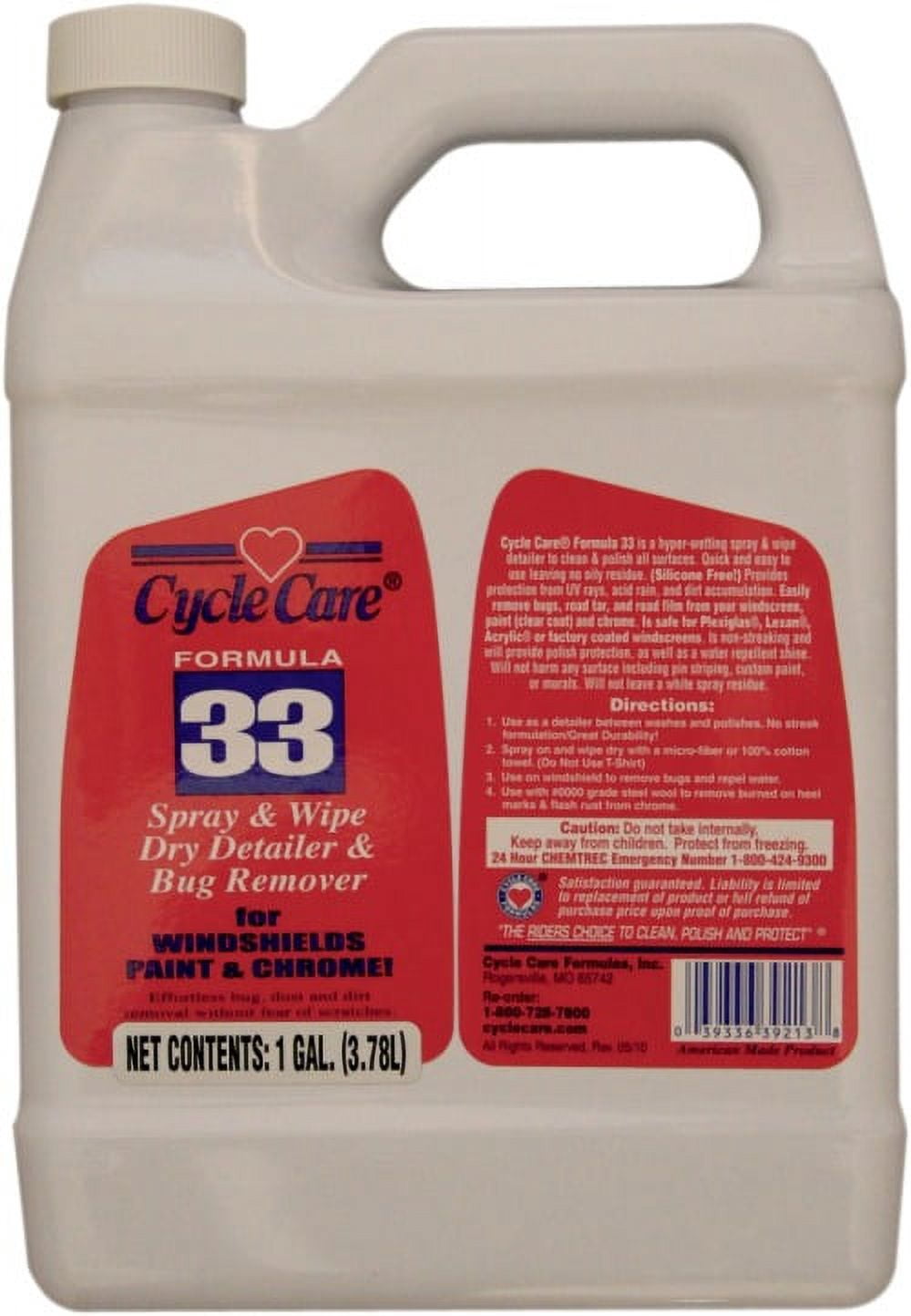 Cycle Care Formula 33 Motorcycle Cleaning Spray, Chrome & Paint Polish ...