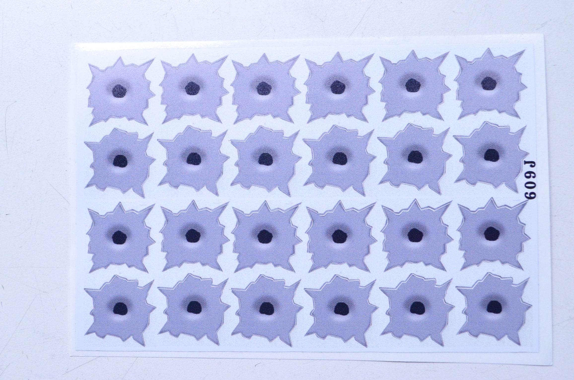 Cycle Express 609J 6' x 4' Machine Gun Holes Decal NOS - Walmart.com