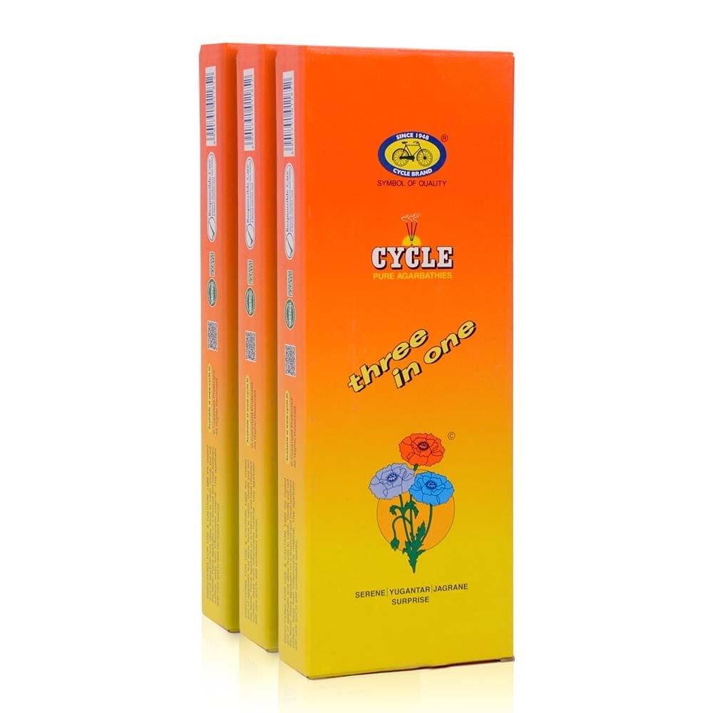 Cycle Three in One Agarbatti Classic Incense Sticks - Pack of 3 ...