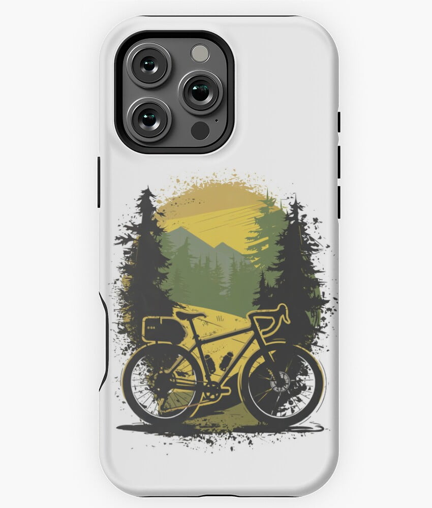 Cycle Touring Bicycle Adventure Trip Phone Case for iPhone 16 15 14 13 ...