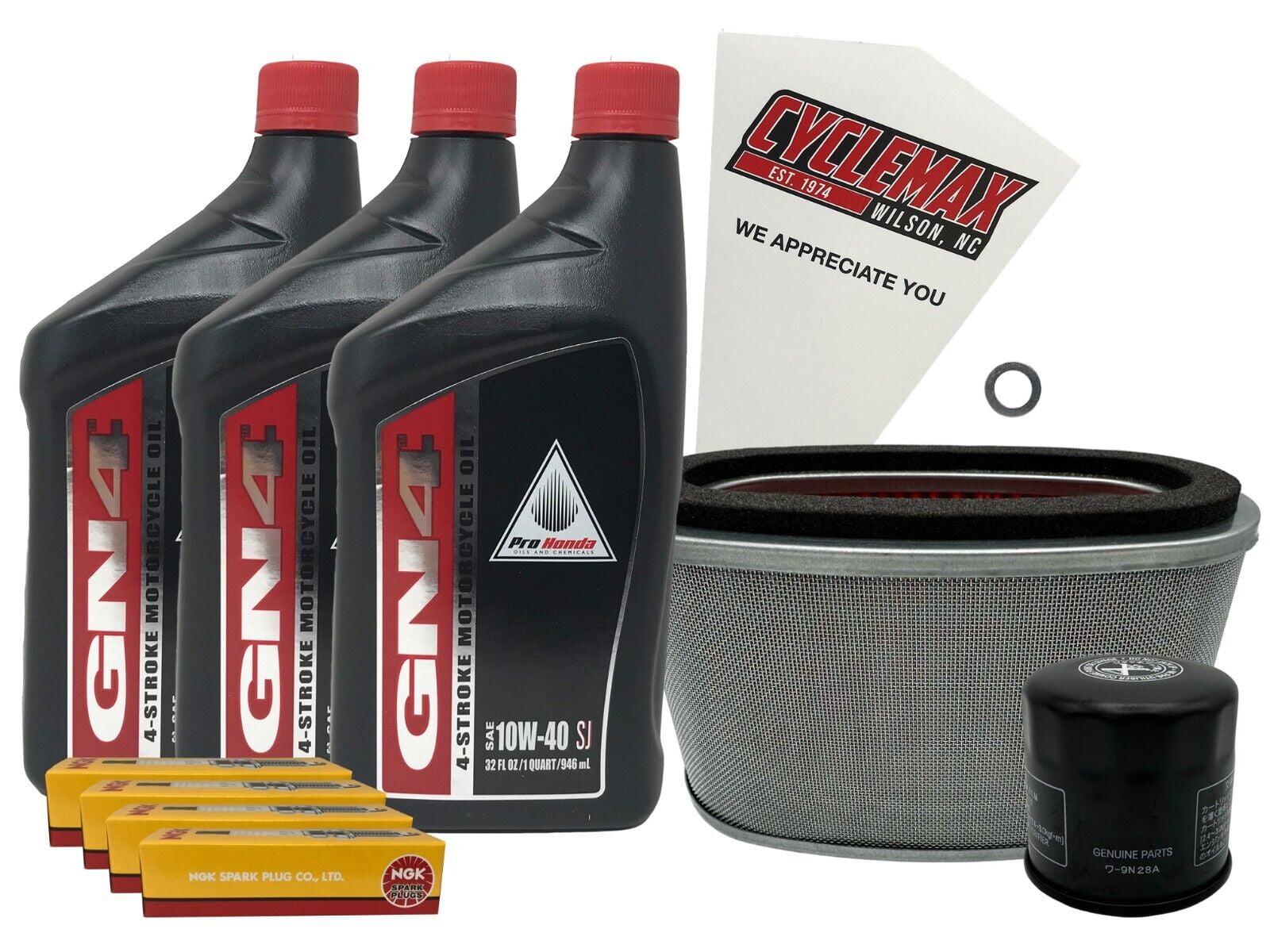 Cyclemax 10W-40 Tune-Up Kit fits 2004-2024 Honda VT 750 VT750 Shadow w ...