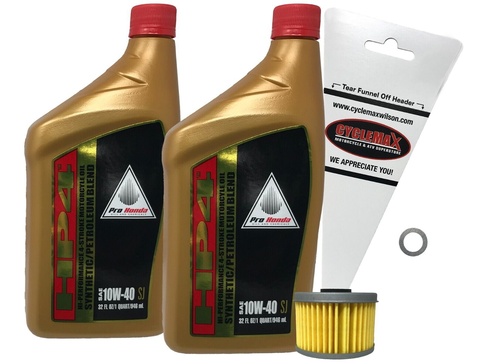 Cyclemax 2019-2021 Honda CRF 250FA HP4 Semi Synthetic Oil Change Kit ...