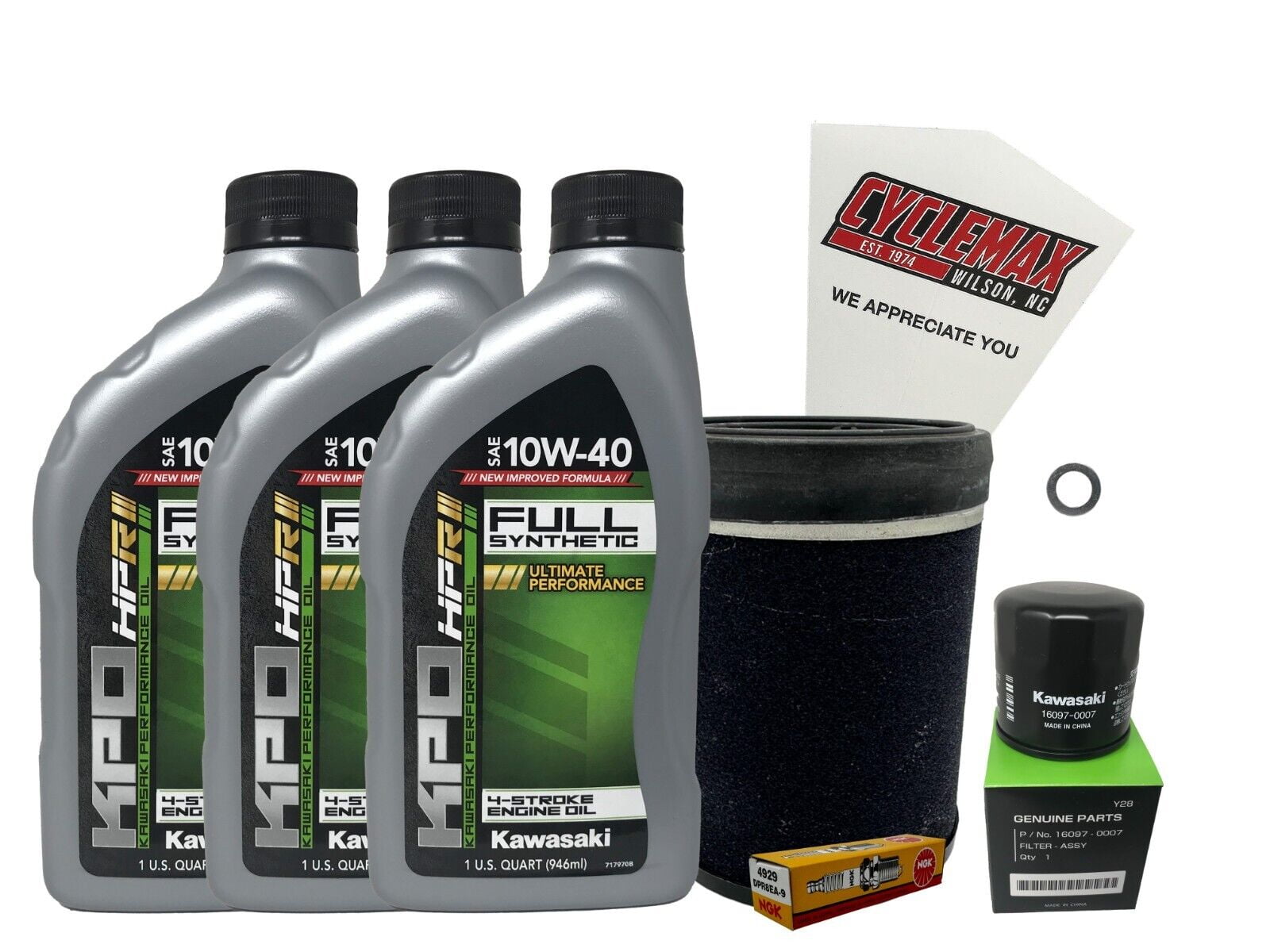 Cyclemax FS Tune Up Kit with Spark Plugs fits 2006-2013 Kawasaki ...