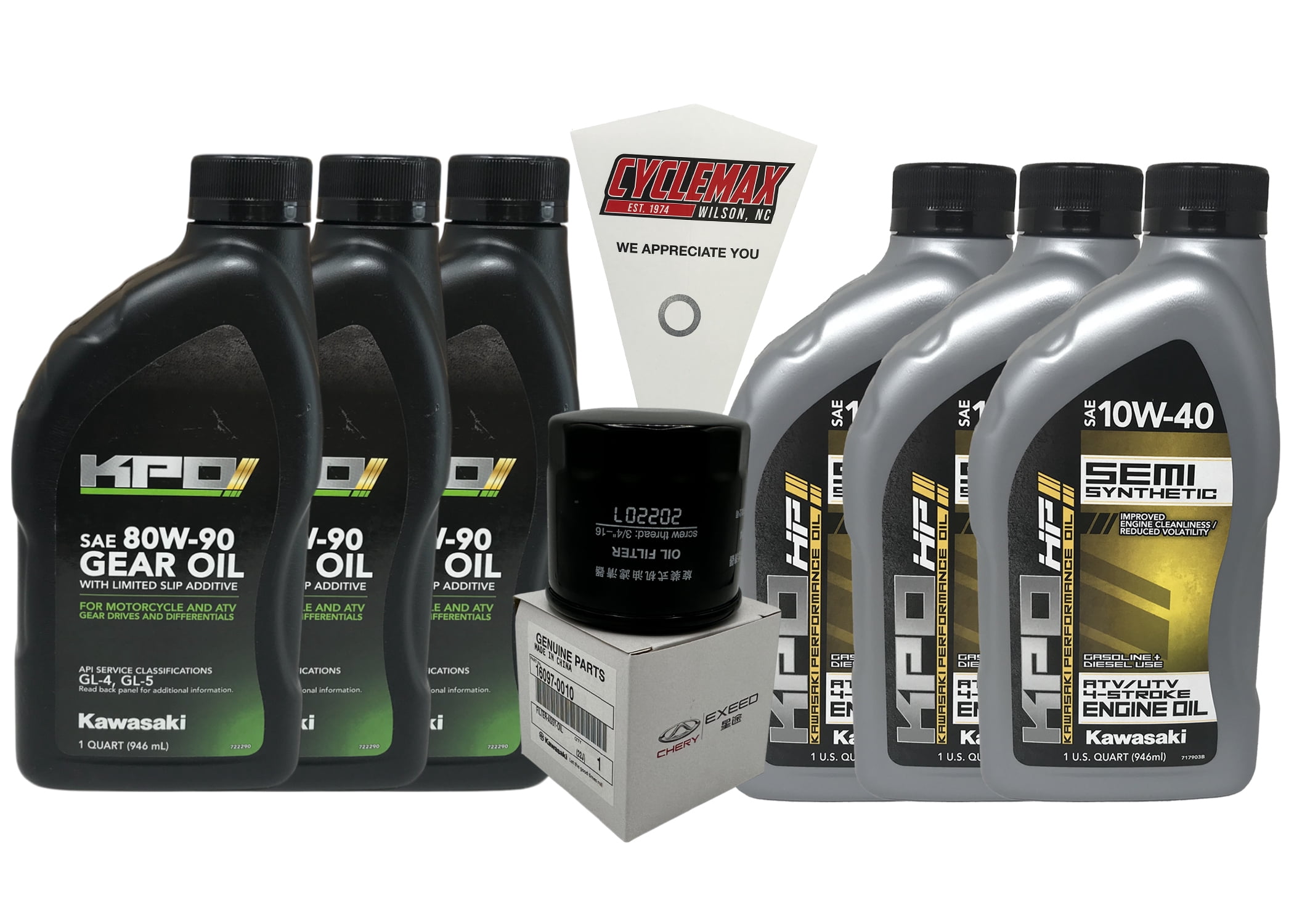 Cyclemax Kawasaki Mule PRO FX FXT FXR 2015-2022 Full Service Kit with ...