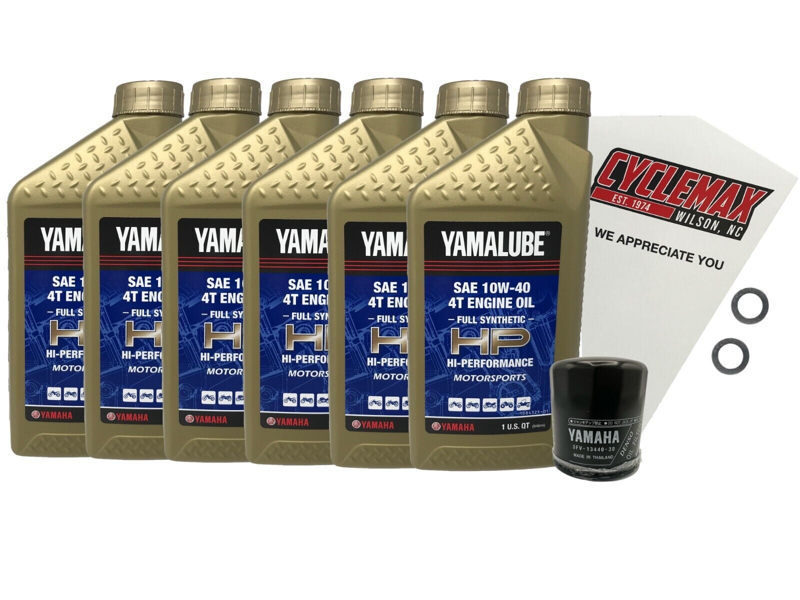 Cyclemax Full Synthetic 10W-40 Oil Change Kit fits 2008-2010 Yamaha Raider - Walmart.com