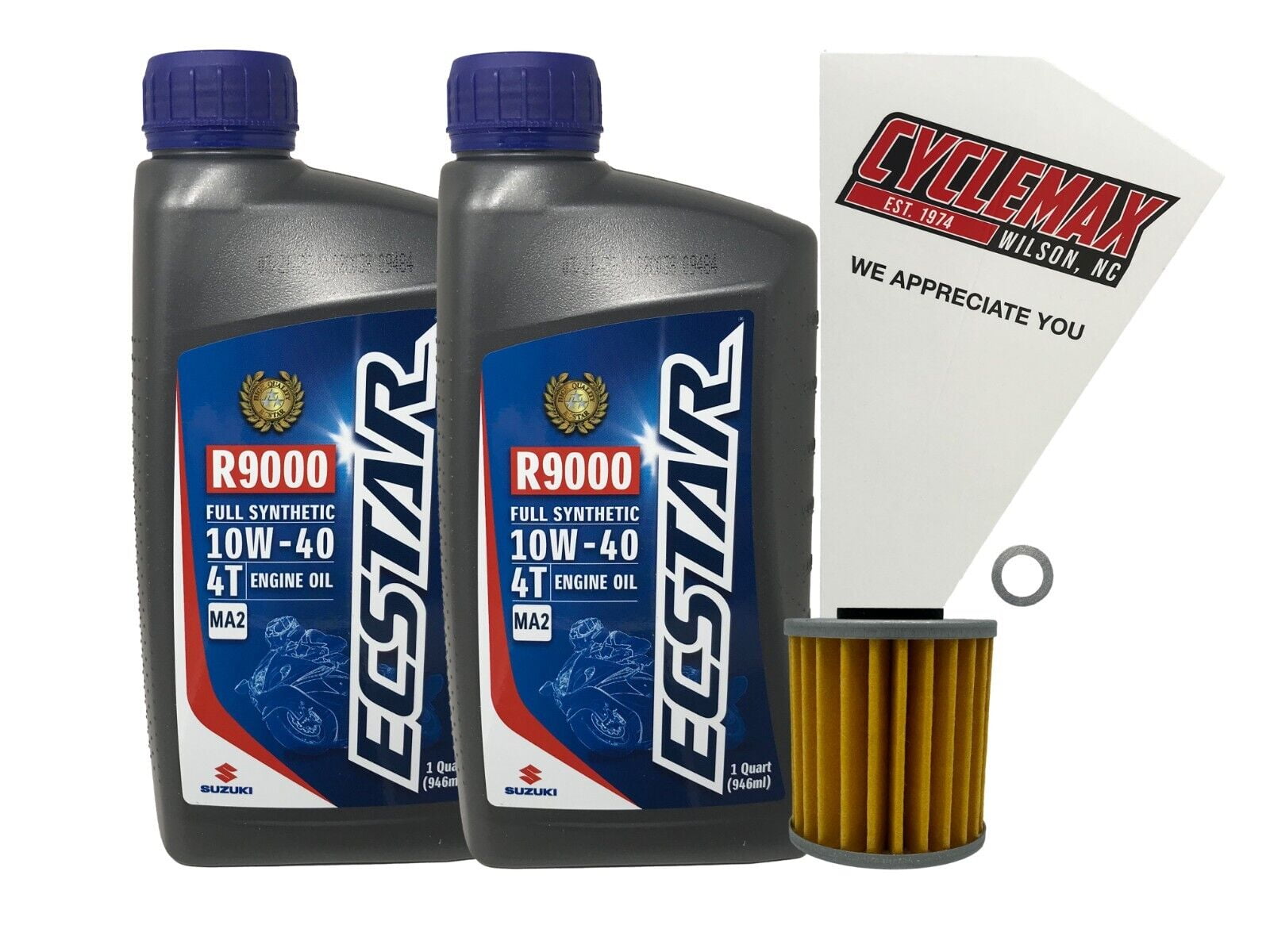 Cyclemax Full Synthetic Oil Change Kit fits 2005-2025 Suzuki RM Z-450 ...
