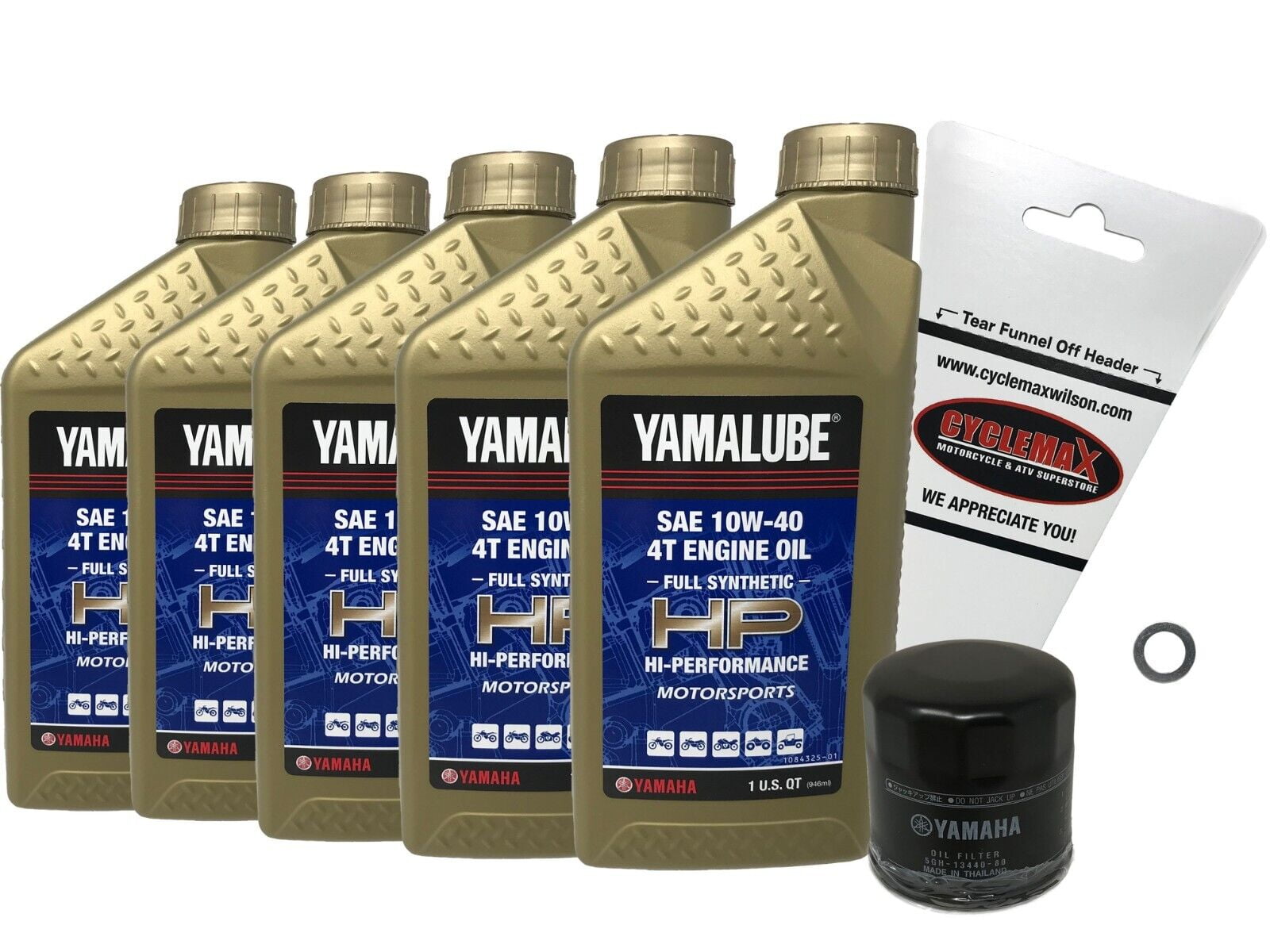 Cyclemax Genuine OEM 2015-2023 Yamaha MT-10 MT10 Full Synthetic Oil ...
