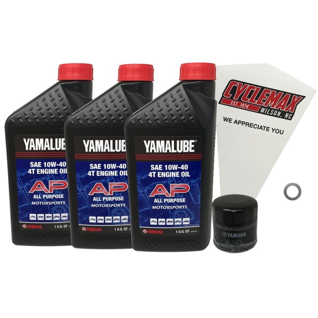 Cyclemax Genuine OEM Yamaha FZ6R FZ6-R Oil Change Kit - Walmart ...