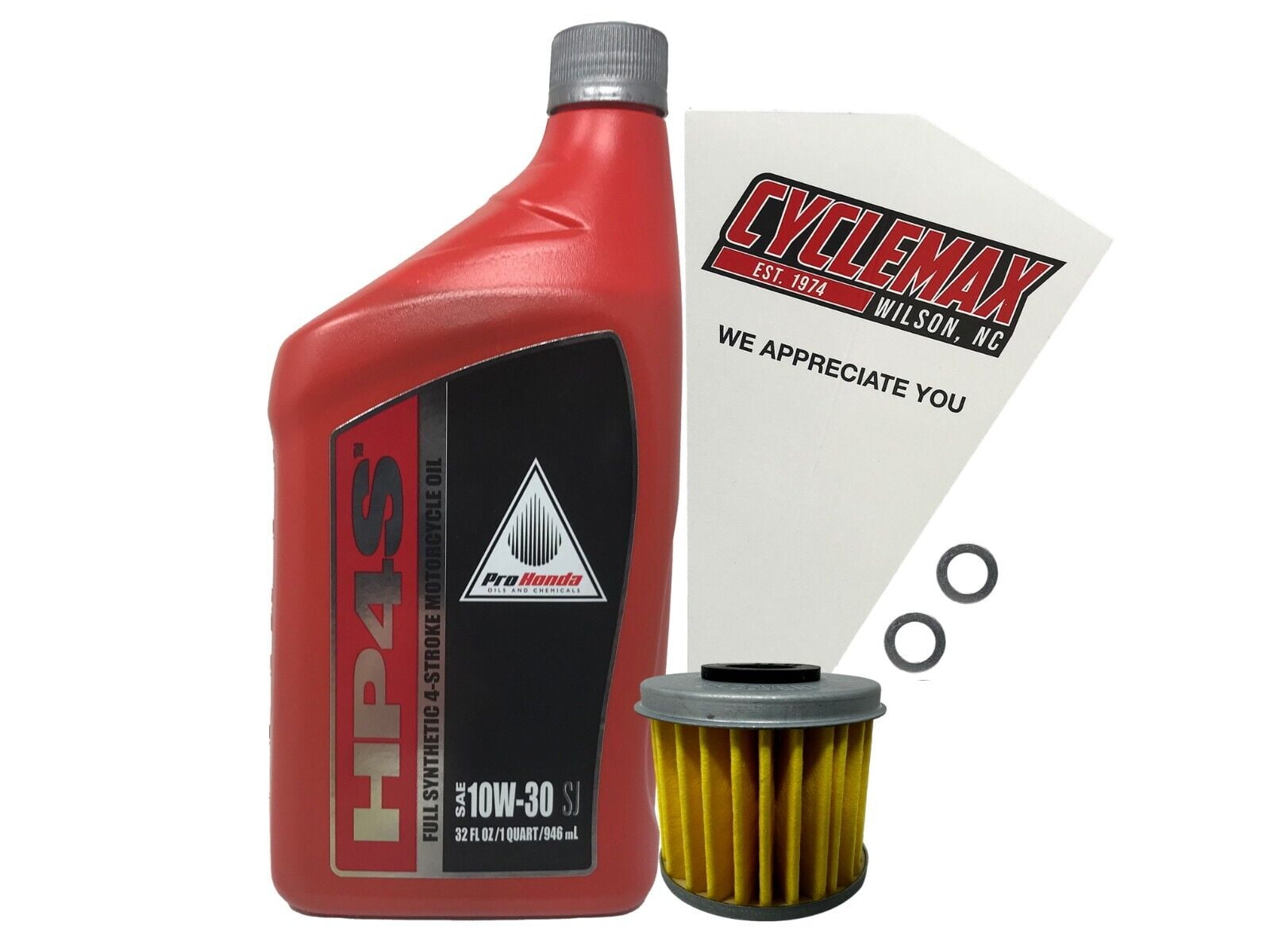 Cyclemax OEM Full Synthetic Oil Change Kit fits 2004-2024 Honda CRF250R ...