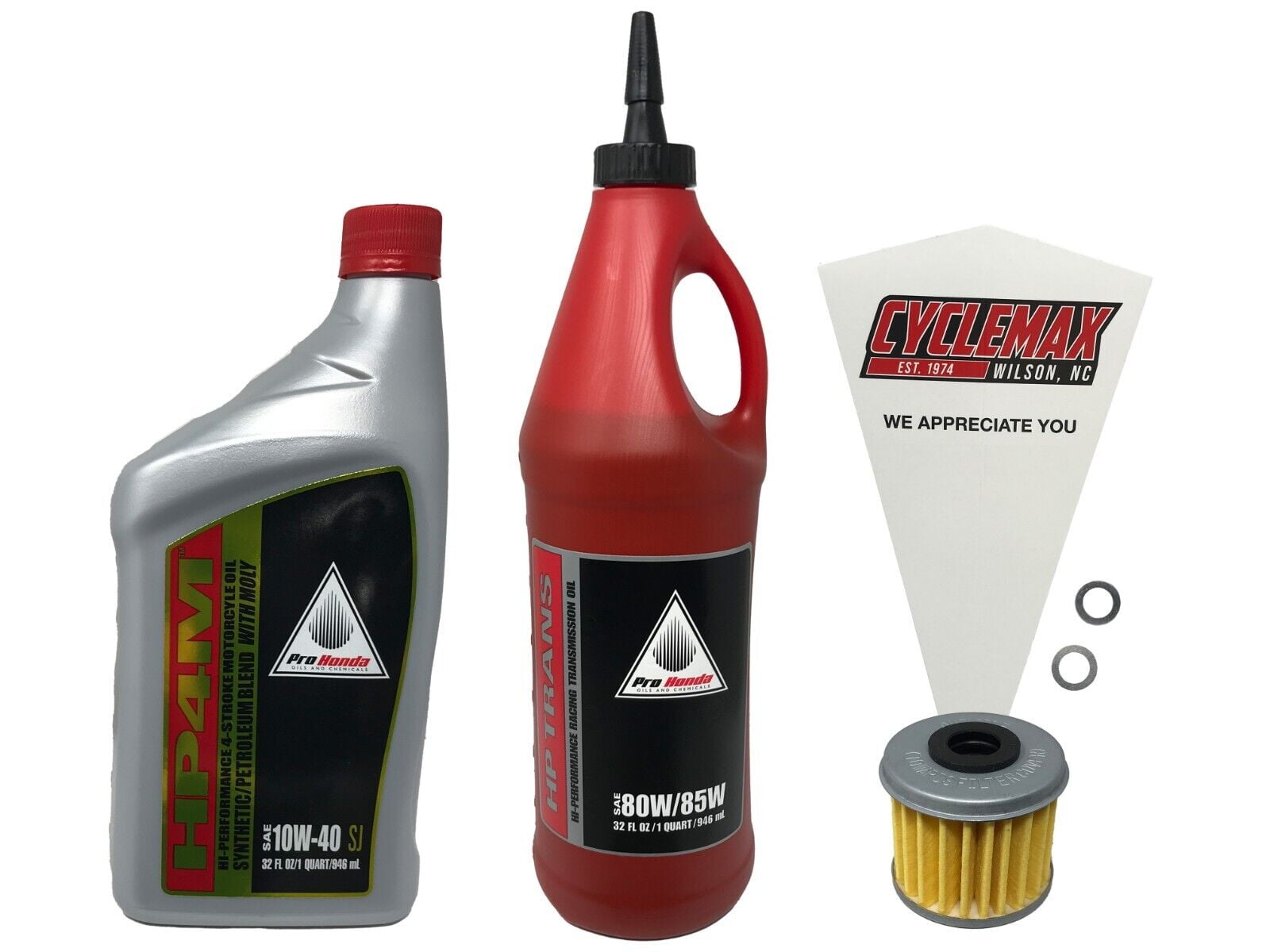 Cyclemax OEM Semi Synthetic Oil Change Kit fits 2004-2025 Honda CRF250R ...