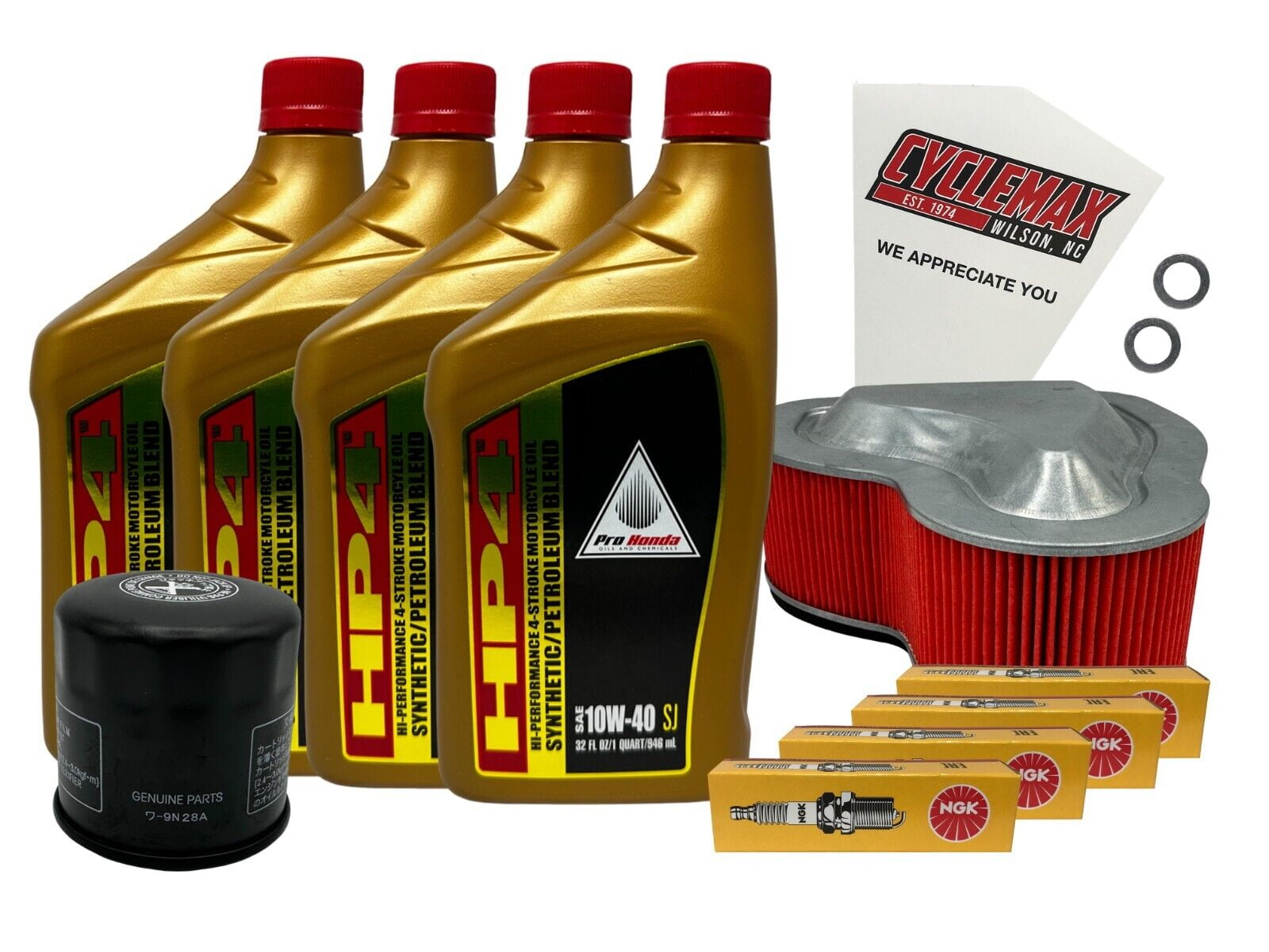Cyclemax SS Tune-Up Kit fits 2004-2009 Honda VTX 1300 VTX1300 w/ Plugs ...