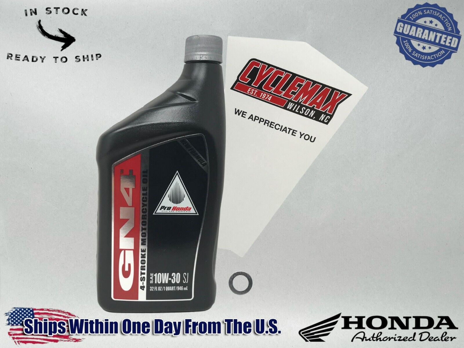 Cyclemax Standard 10W-30 Oil Change Kit fits 2023-2025 Honda XR150L ...