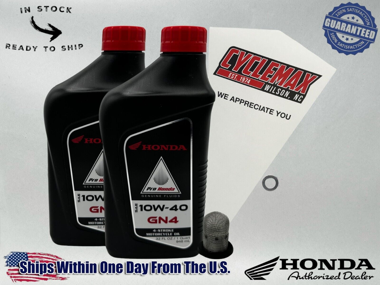 Cyclemax Standard Gn4 10w 40 Oil Change Kit Fits 1993 2002 Honda Xr200r