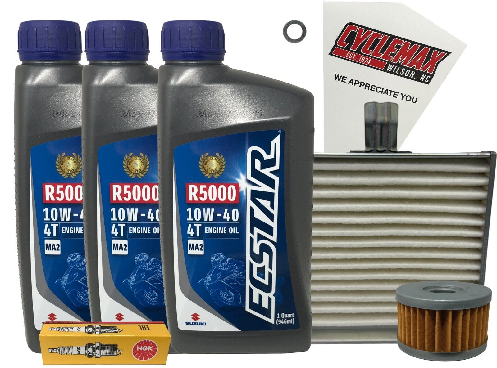 Cyclemax Standard Tune Up Kit w/ Spark Plug fits 1999-2019 Suzuki LS ...