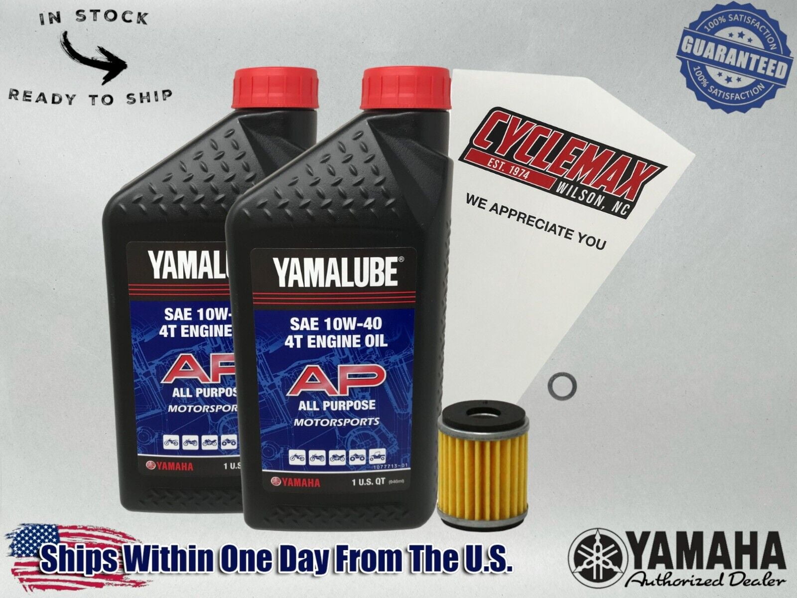 Cyclemax Standard Yamalube Oil Change Kit fits 2018-2024 Yamaha XMAX ...