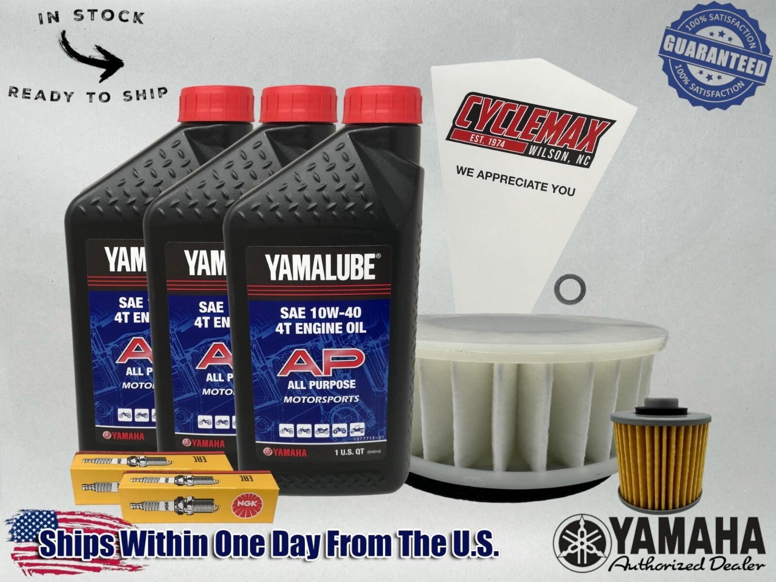 Cyclemax Standard Yamalube Tune-Up Kit fits 2006-2010 Yamaha V STAR 650 ...