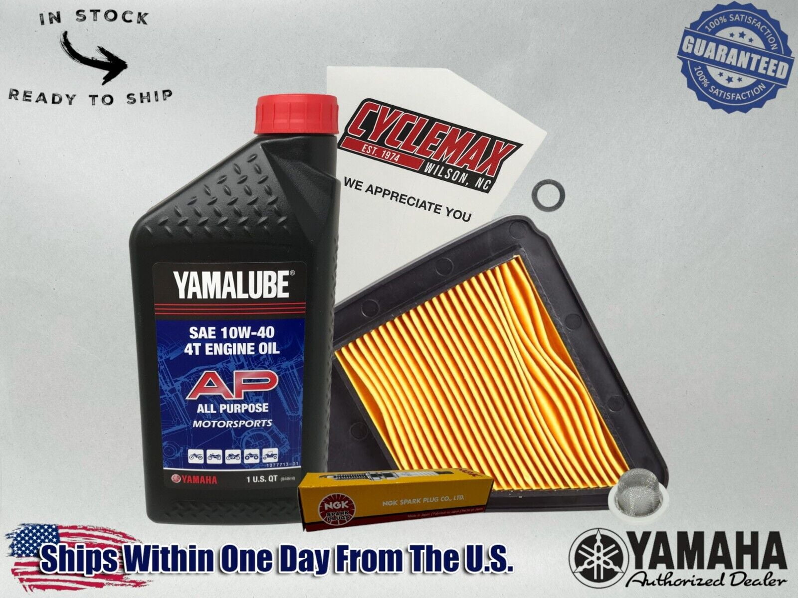 Cyclemax Standard Yamalube Tune-Up Kit fits 2012-2019 Yamaha ZUMA 50 ...