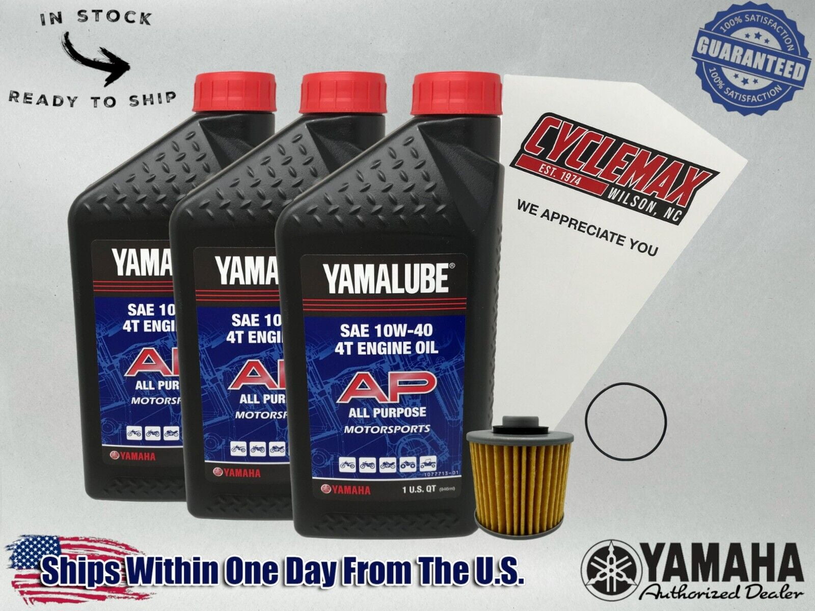 Cyclemax Std Yamalube Oil Change Kit fits 1998-2001 Yamaha GRIZZLY ...