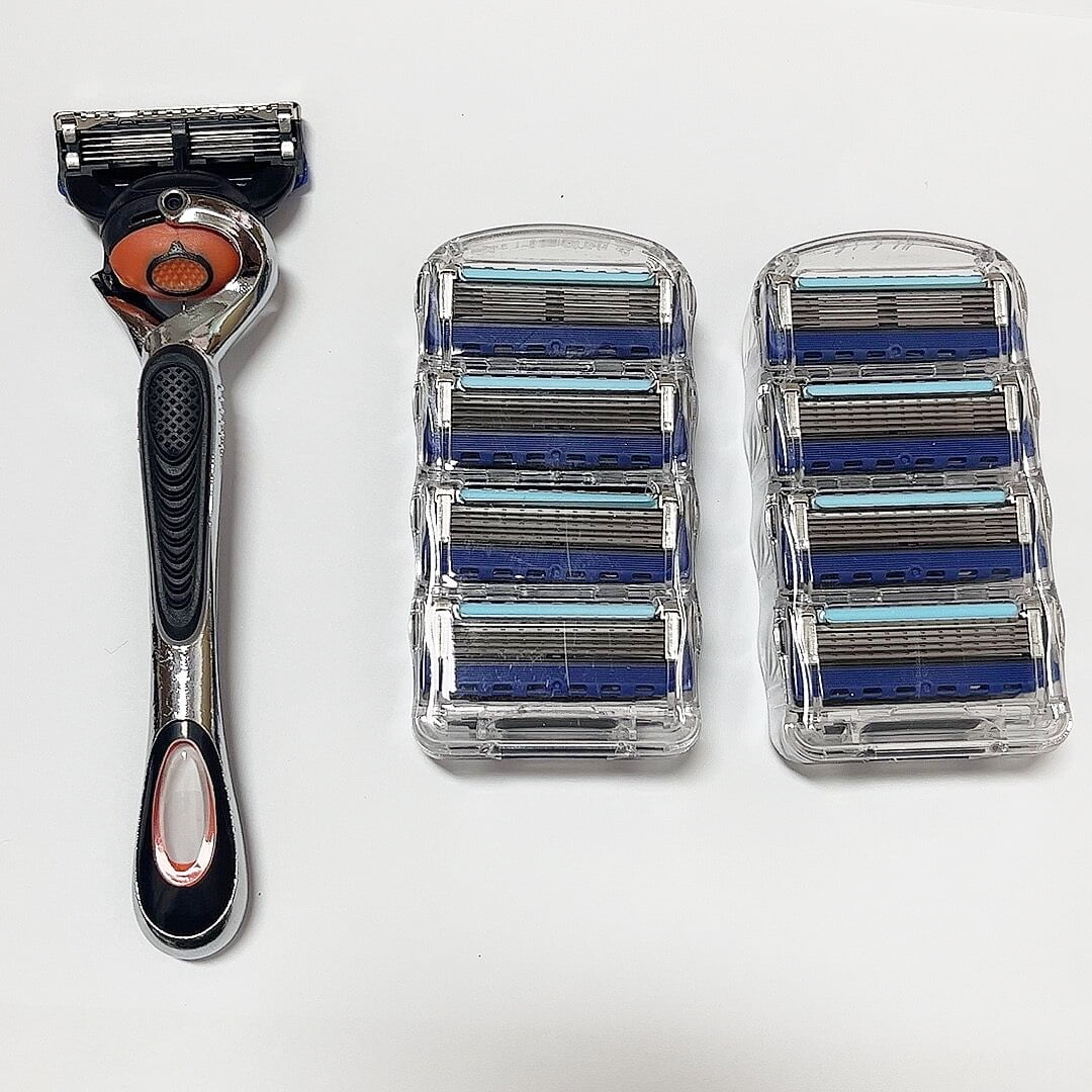 Cyclic replaceable Razor Blade 5 Layers Safety Manual Shaving Head ...