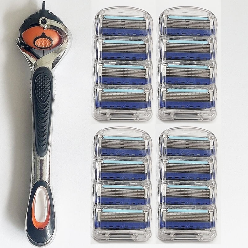 Cyclic replaceable Razor Blade 5 Layers Safety Manual Shaving Head ...