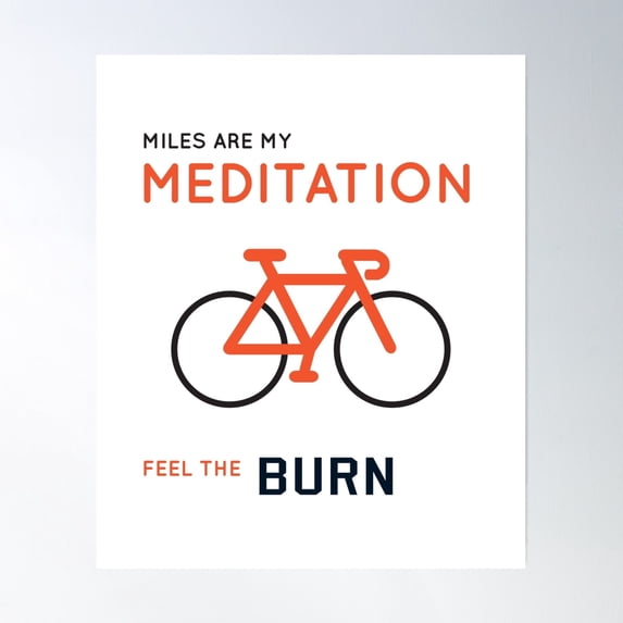 Cycling Bicycle Gift For Bikers Mountain Bike Poster Wall Art Modern ...