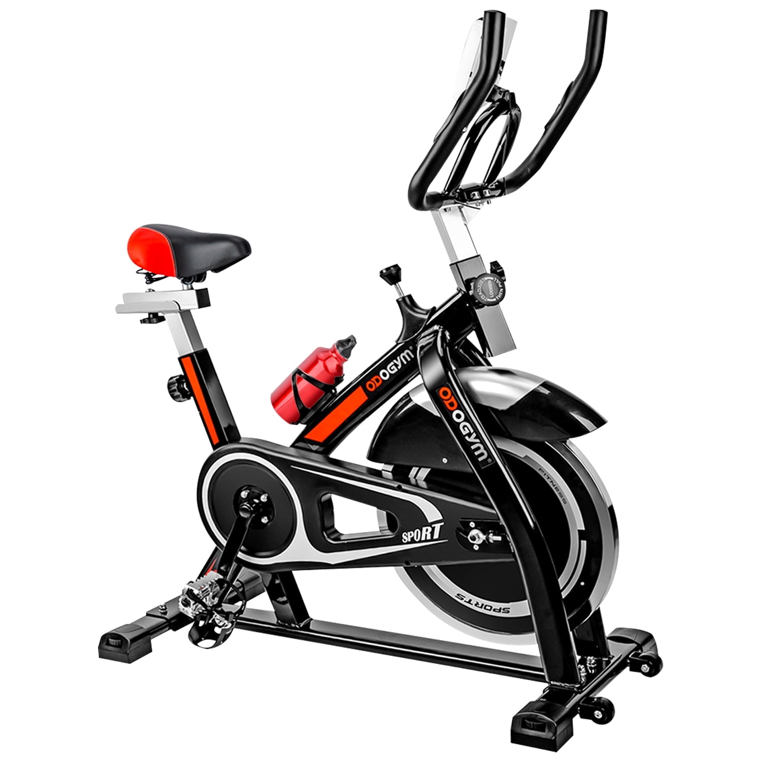 Cycling Bike, Indoor Stationary Cycling Bike with Monitor, Bottle ...