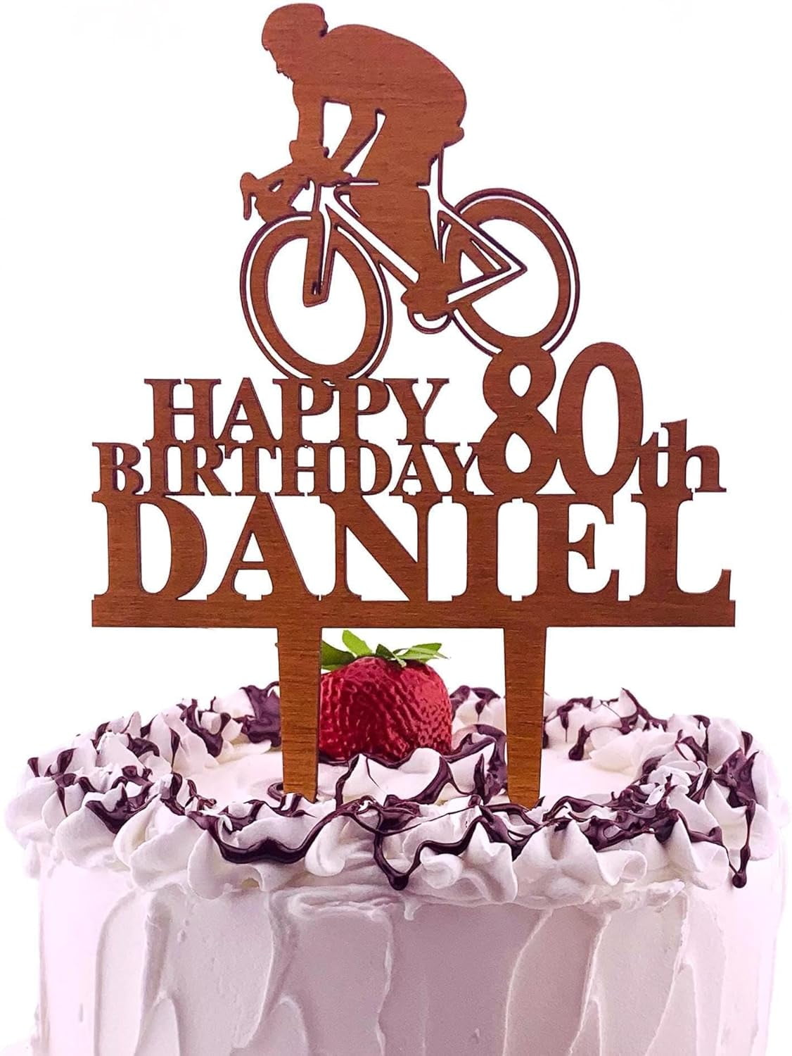 Cycling Cake Topper – Personalized Cyclist Birthday Decoration, Bike Theme Party, Bicycle Name ...