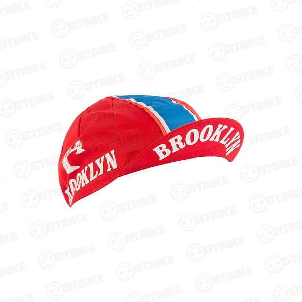 Cycling Cap - Vintage - Brooklyn - Red - Walmart.com