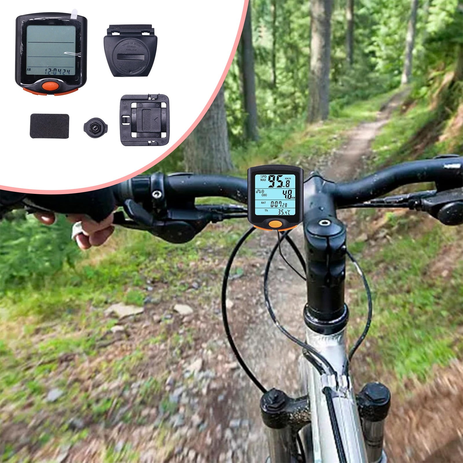 Cycling Computer with Multifunctional Backlight and Wireless ...