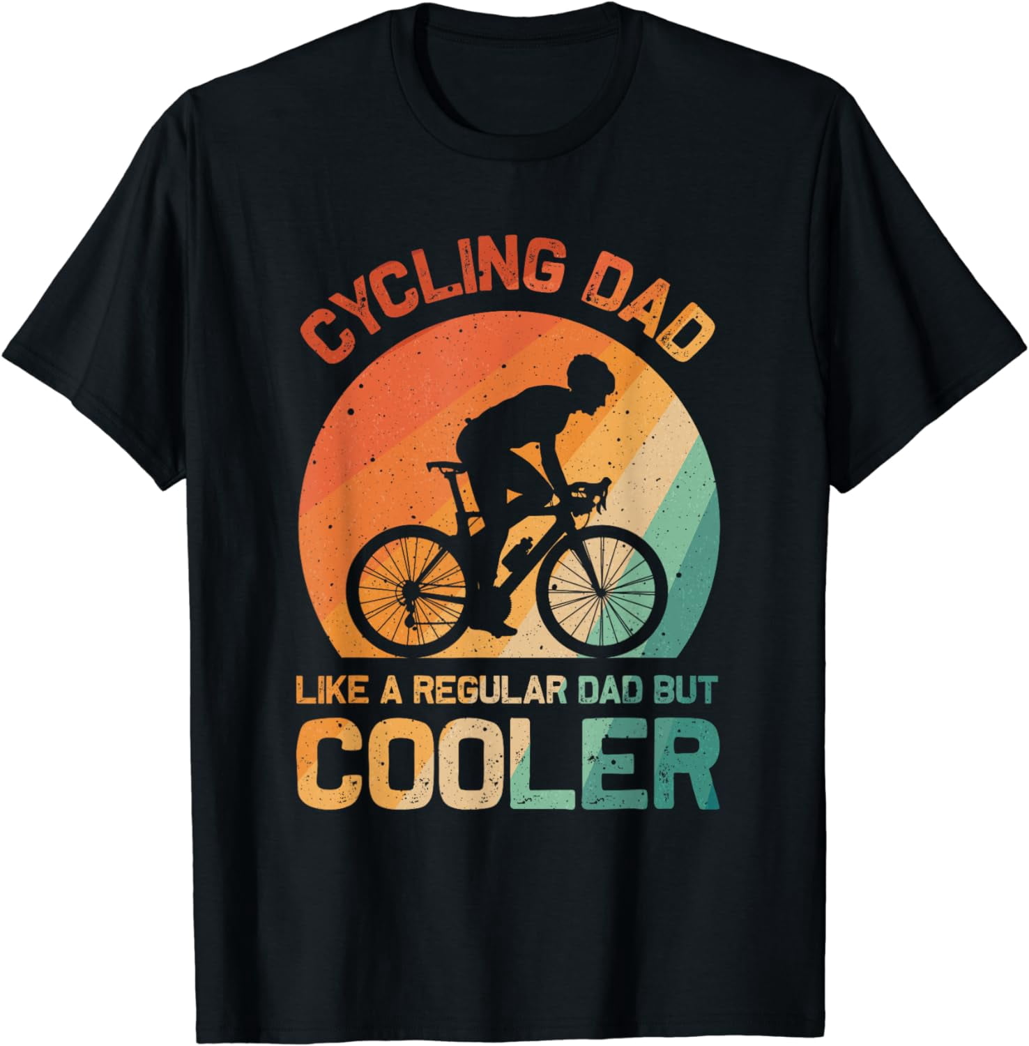 Cycling Dad Art For Men Father Biking Cyclist Road Cycling T-Shirt ...