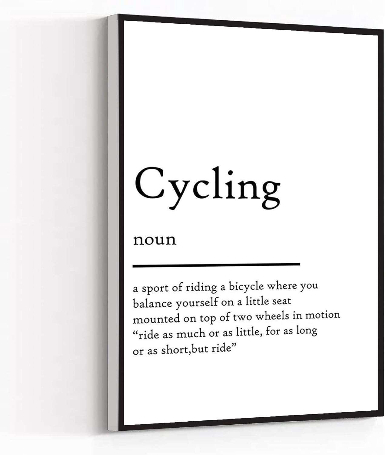 Cycling Definition Poster,Sport Gift Painting Artwork Wall Decor ...