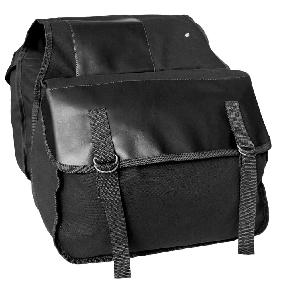 Cycling Double Panniers Bike Rear Seat Saddle Carrier Black - Walmart.com