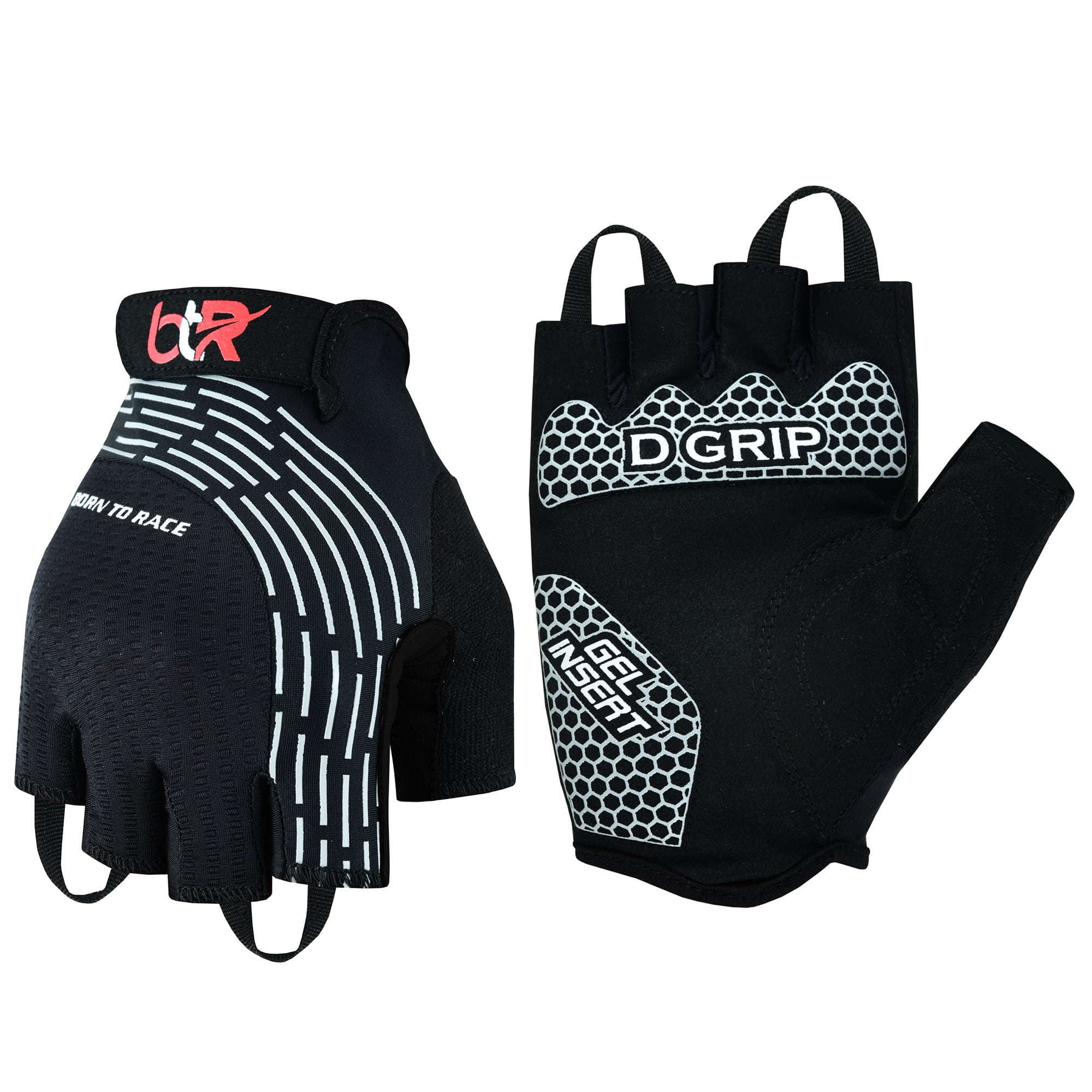 Cycling Gel Padded Gloves Fingerless Silicon Printing Light Weight ...