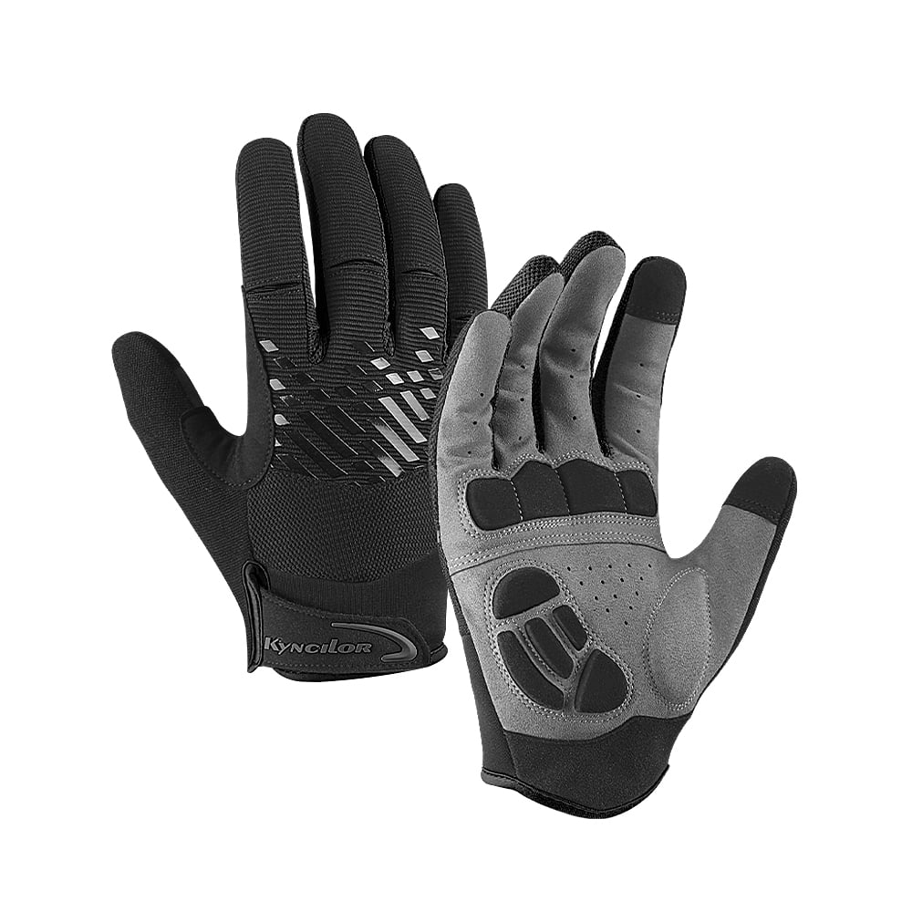 Cycling Gloves for Men Women - Full Finger Breathable Gel Pad Mountain ...
