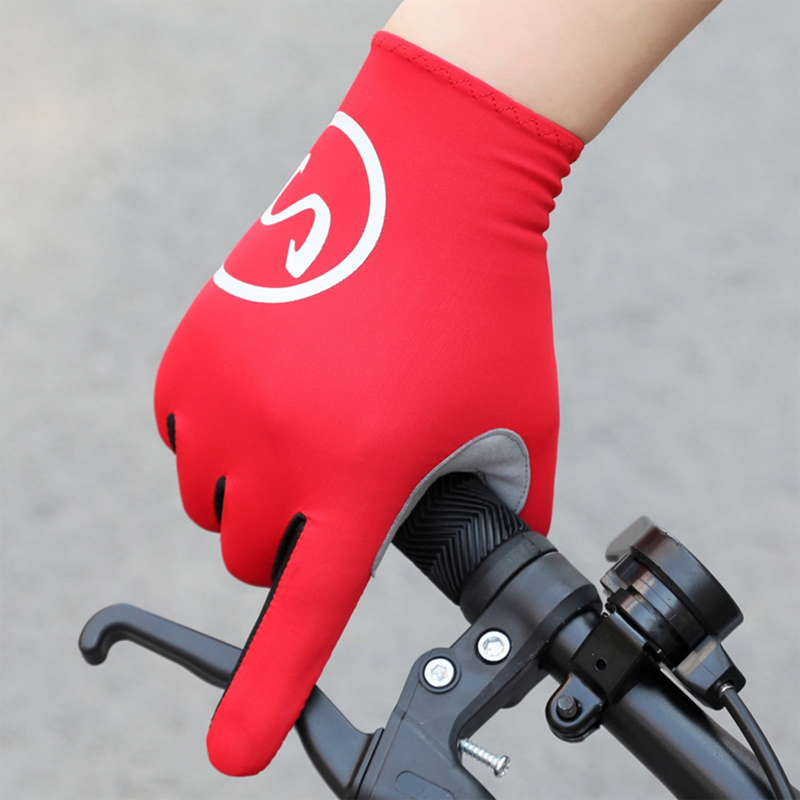 Cycling Gloves, Slip-resistant Sports Gloves, Red Pair with Touchscreen ...