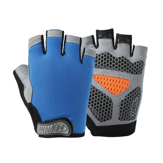 Cycling Half Finger Gloves for Spring Summer Sports Windproof Elastic ...