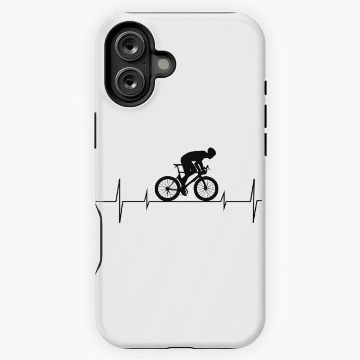 Cycling Heartbeat Pulse Bike Inspired Graphic Case for Apple iPhone 11 to 17 - Walmart.com